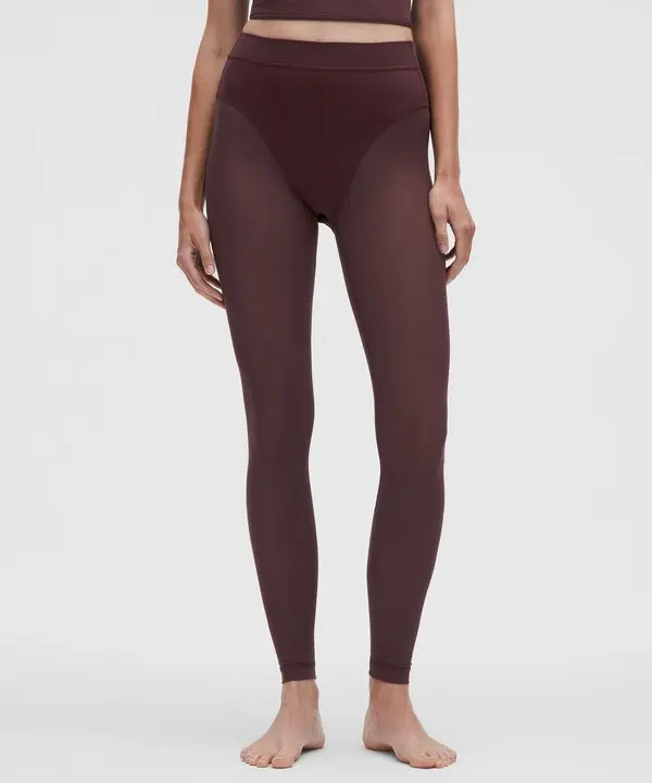 Lululemon Nulu High-rise Mesh-leg Tight - Goodnight Plum