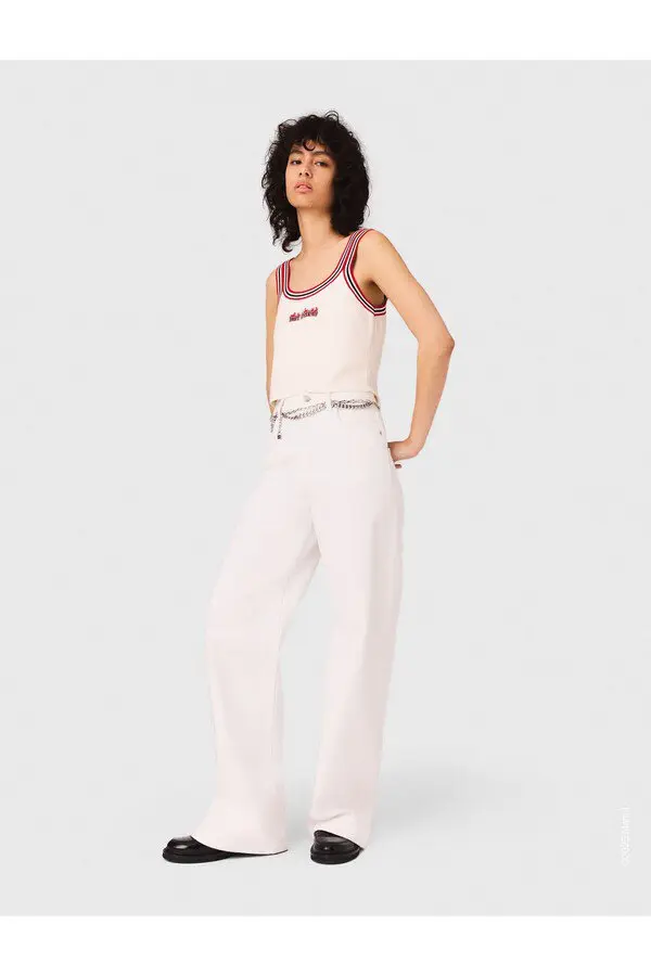 Maje Hot Wheels Knit Crop Top