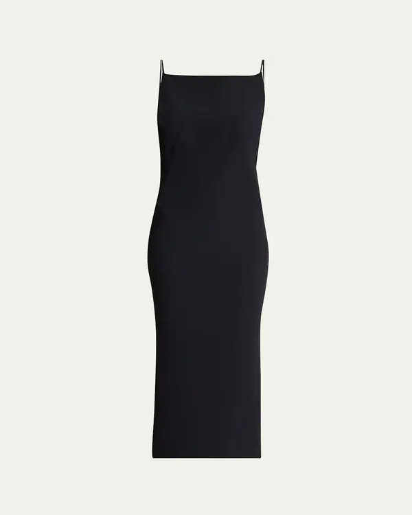 Givenchy Square-neck Sleeveless Midi Dress