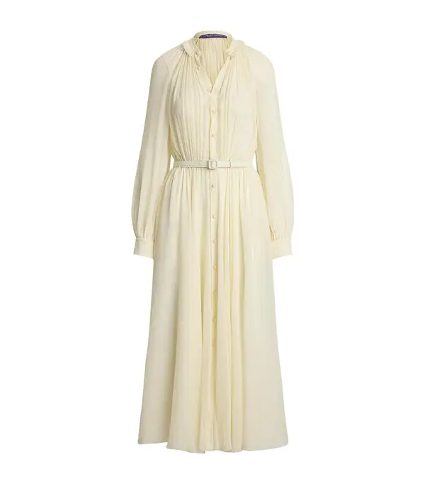 Ralph Lauren Grantly Midi Shirt Dress - Beige