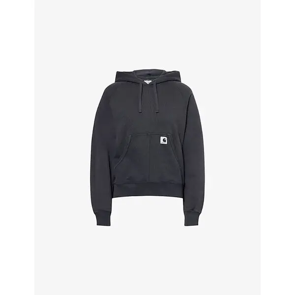 Carhartt Work In Progress Hudson Logo-patch Cotton Hoody
