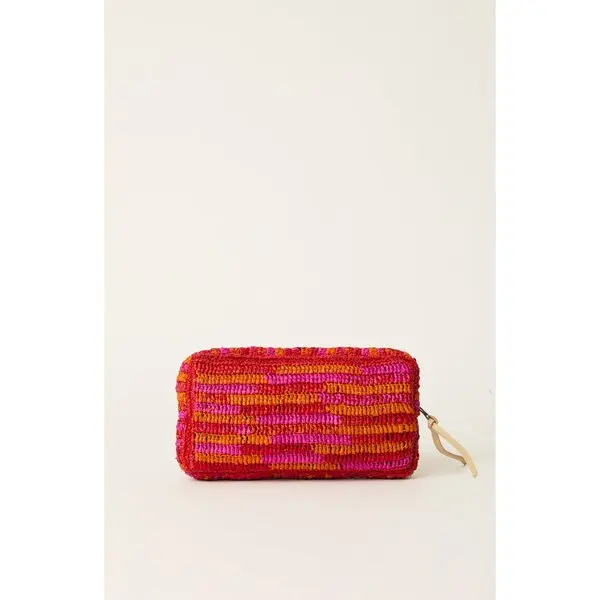 BTB LOS ANGELES Small Cosmetic Bag - Mandarin Fuchsia Multi
