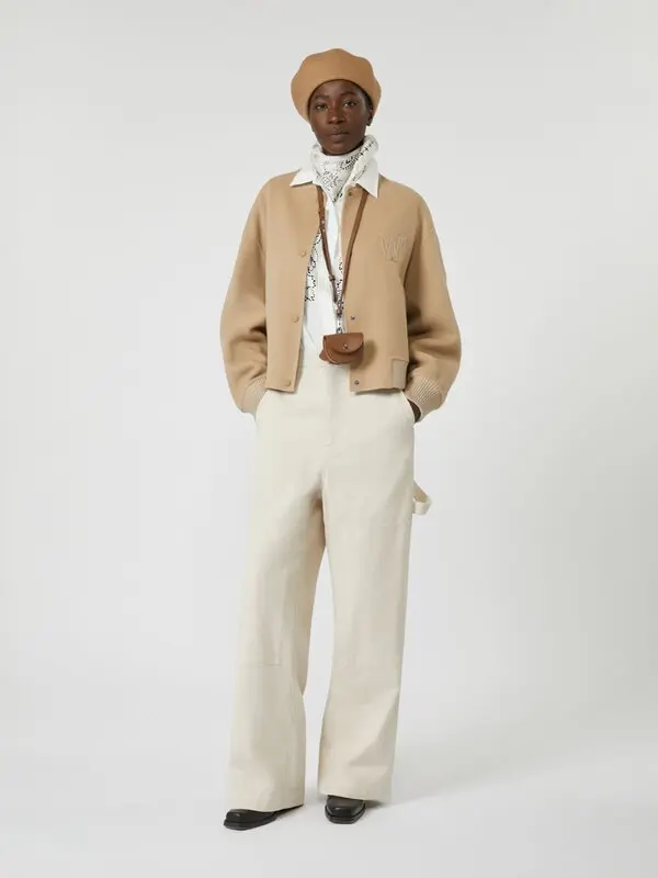 Max Mara Wool-blend Bomber Jacket - Camel