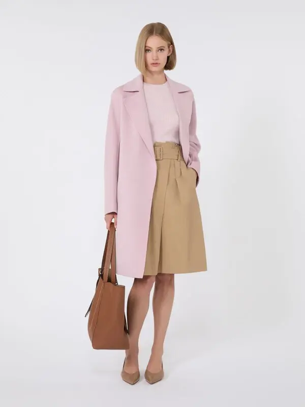 Max Mara Wool, Silk, And Cashmere Robe Coat - Sugared-almond Rose