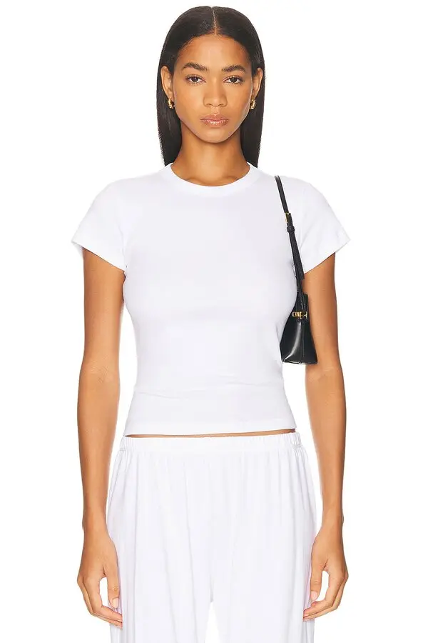 LESET Nando Slim Fit Tee - White