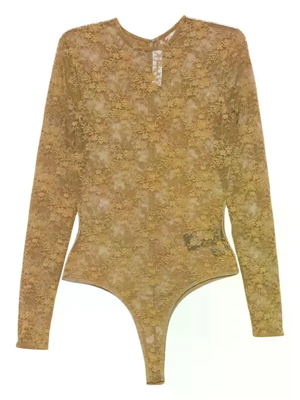 Alex Perry Lace Long-sleeve Bodysuit