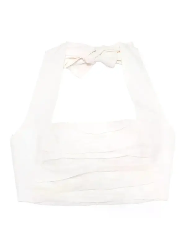 CALA DE LA CRUZ Fiji Crop Top - Neutrals