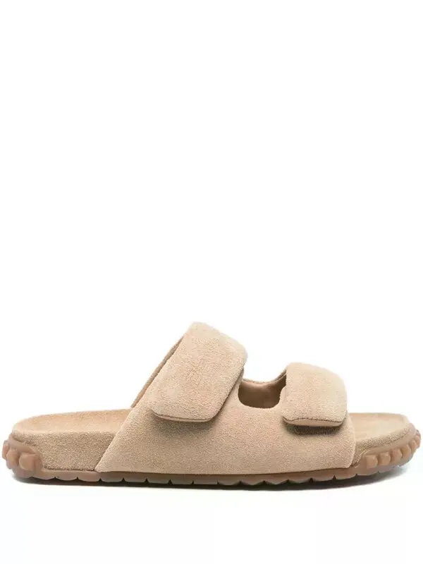 Ash Twist Double-strap Suede Sandals