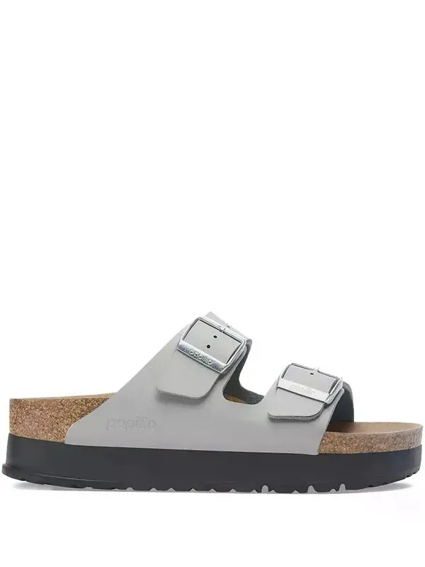 BIRKENSTOCK Arizona Flex Double-buckle Platform Slides