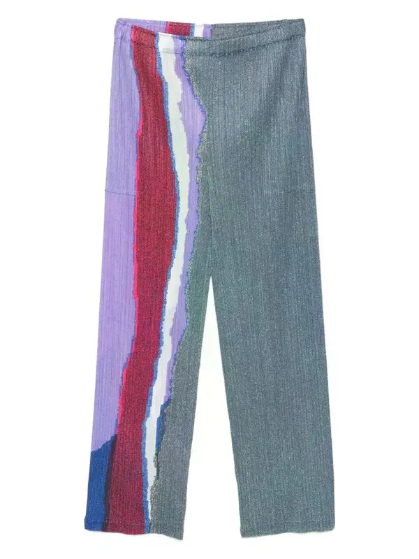 Issey Miyake Pleated Straight Leg Pants