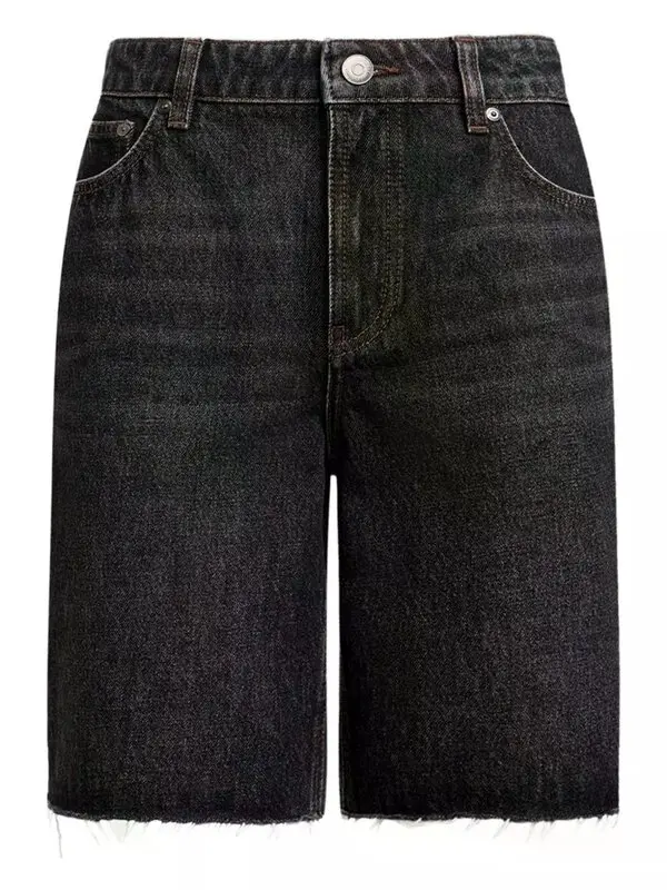 12 STOREEZ Frayed-hem Denim Shorts