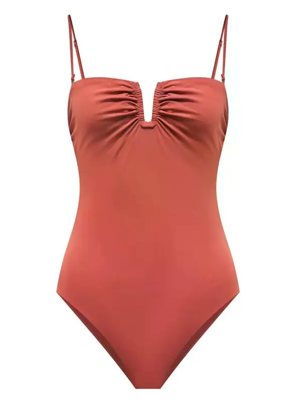 12 STOREEZ Ruched Bandeau Swimsuit