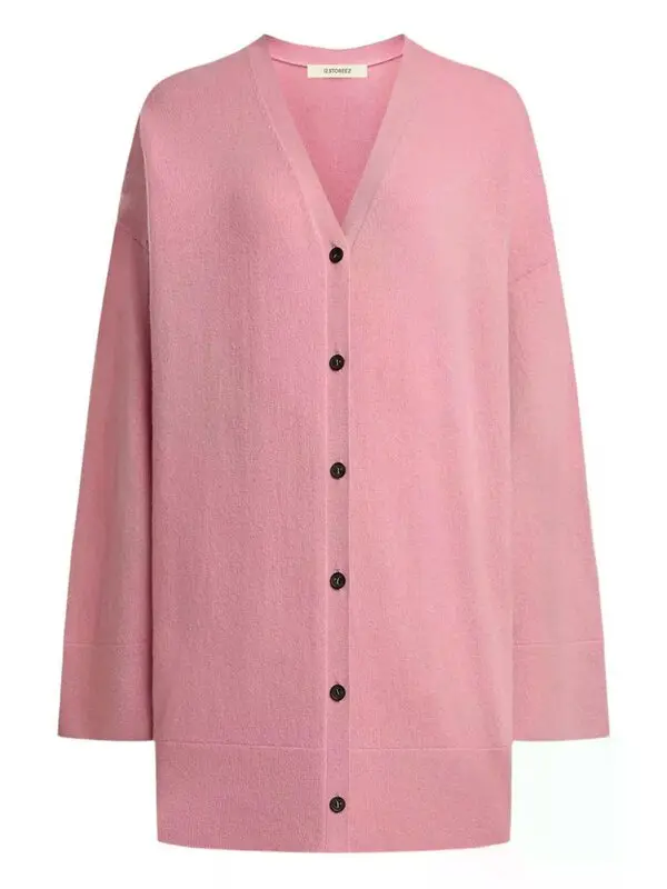 12 STOREEZ Button-detailed Cardigan - Pink