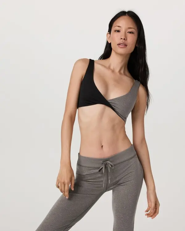 Vuori Halo Reversible Bra - Chia Heather