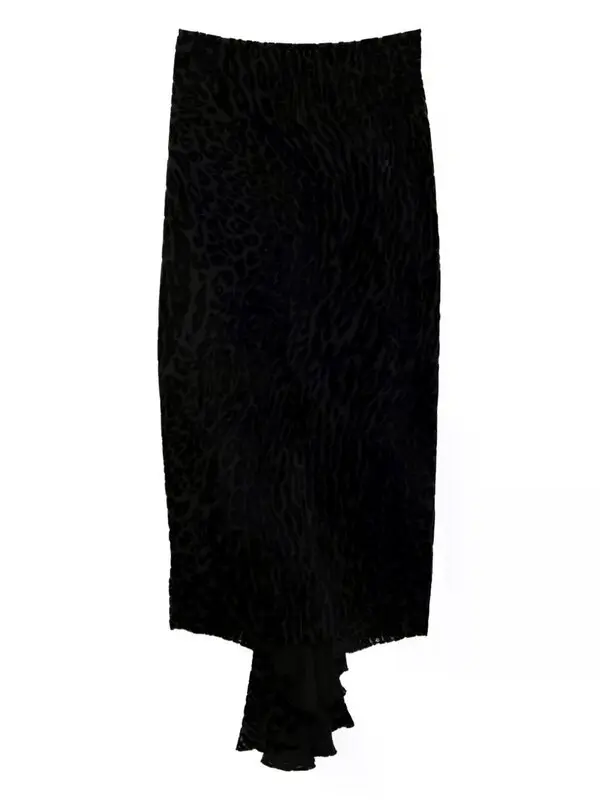 TOM FORD Leopard-print Velvet Skirt