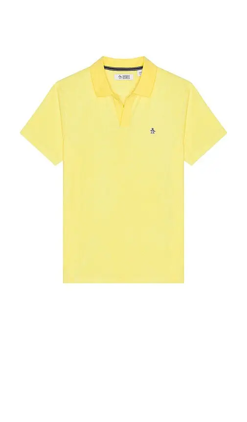 ORIGINAL PENGUIN Terry Collar Polo In Lemon