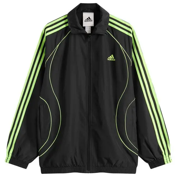 Adidas Teamgeist Track Top - Black/signal Green
