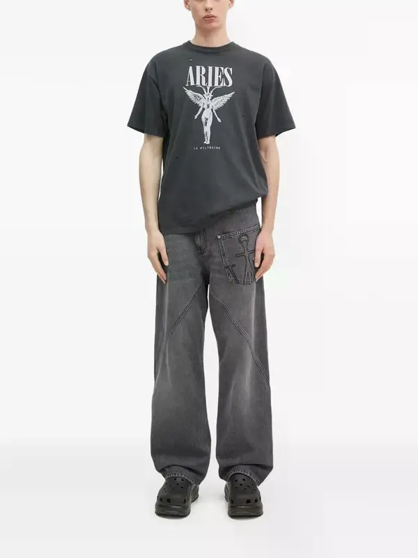 Aries Distressed Graphic T-shirt