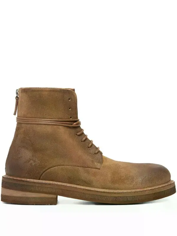 Marsèll Parrucca Lace-up Suede Boots - Brown