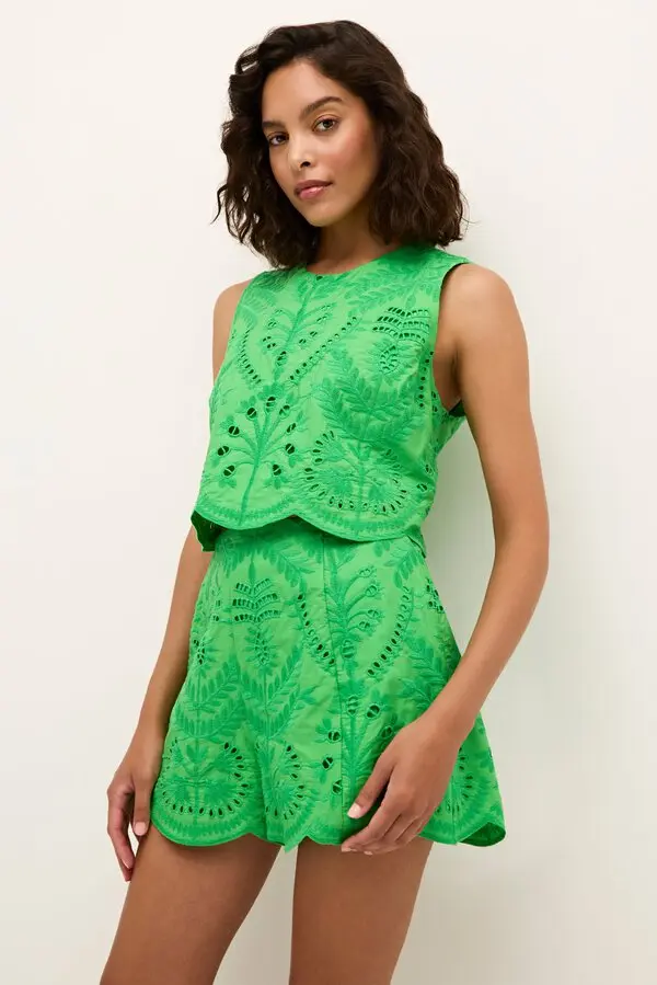MARIE OLIVER Davis Top - Emerald