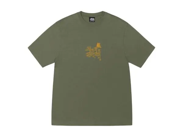 StÜssy In Bloom Tee Shirt - Olive