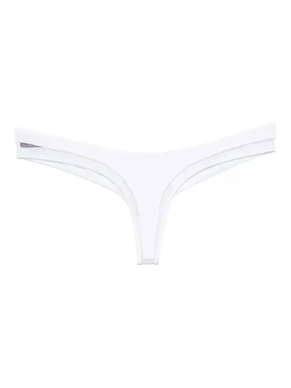 MAISON CLOSE Pure Tentation High-cut Thong - White