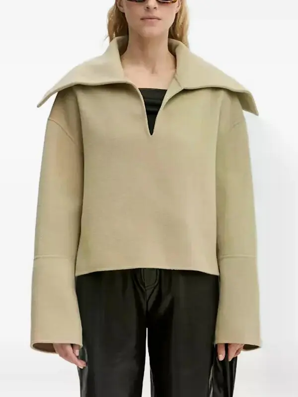 Nanushka Oversized-collar Top