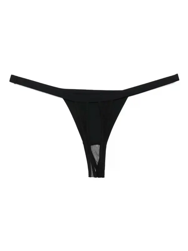 MAISON CLOSE Pure Tentation Openable Mesh Thong