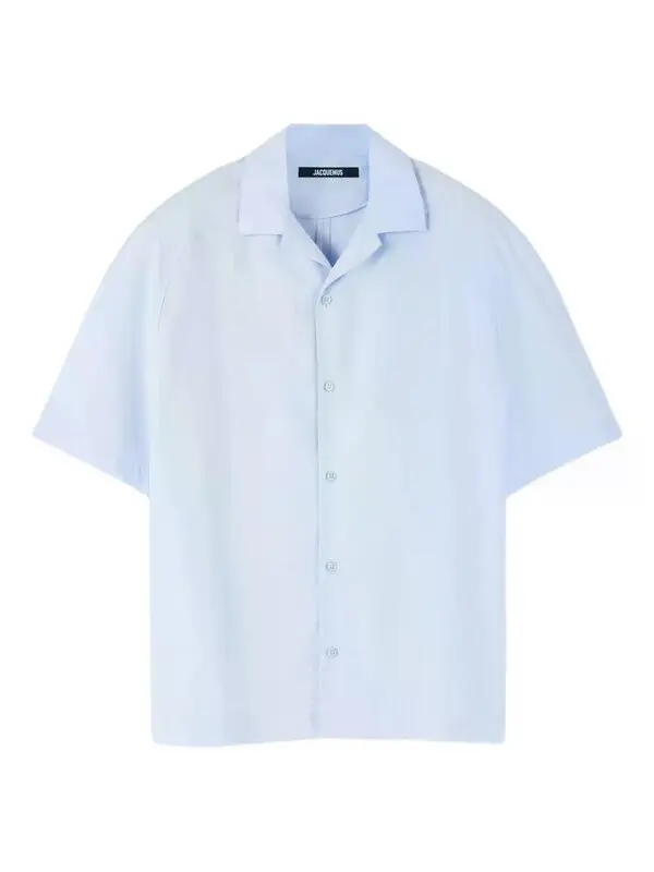 Jacquemus Le Fonccio Short-sleeve Button-up Shirt - Blue