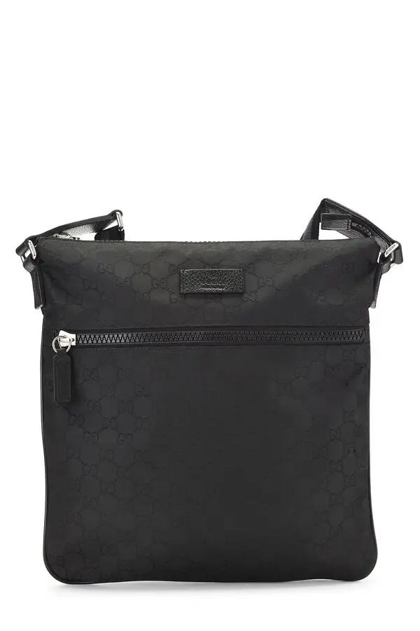 Gucci Gg Nylon Zip Messenger