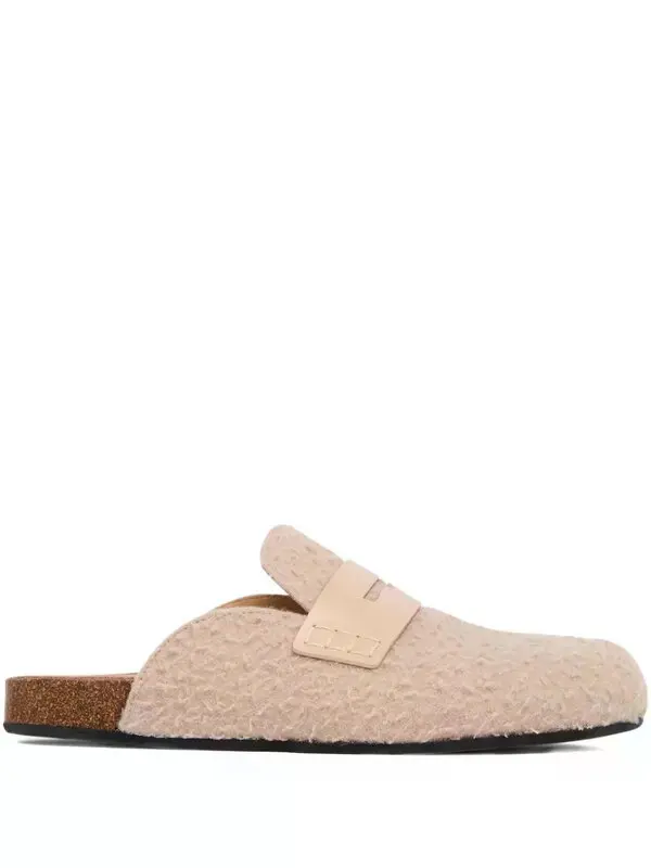 JW Anderson Felt Mules With Moulded Footbed