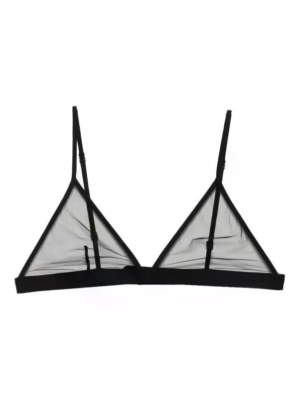MAISON CLOSE Pure Tentation Triangle Mesh Bra - Black