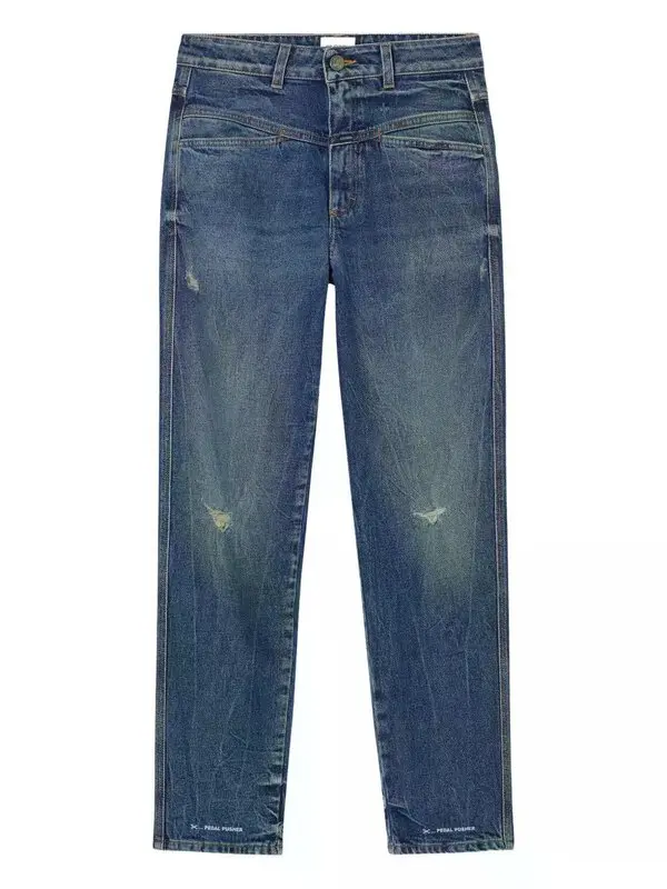 Closed Distressed Cropped Jeans