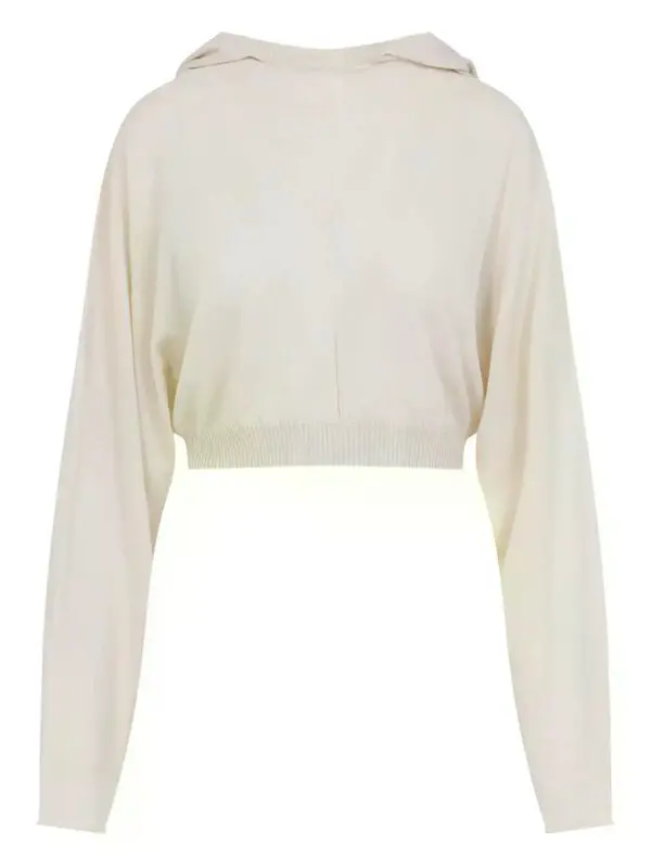 Rick Owens Hooded Wool Sweatshirt