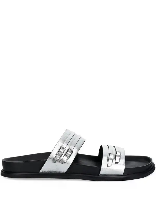 VAGABOND SHOEMAKERS Buckle-detail Leather Slides