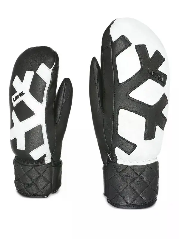 LEVEL Quilted Cuff Snowflake Mittens