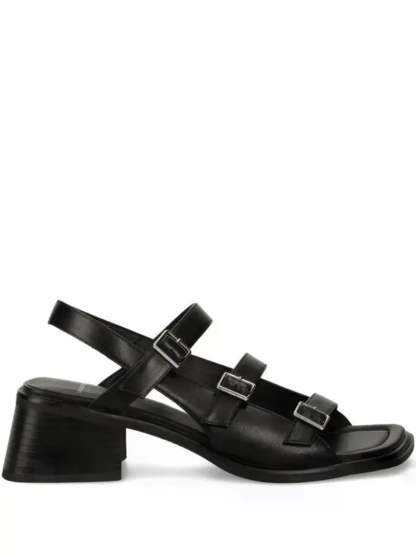 VAGABOND SHOEMAKERS Ines Buckle-detail Block-heel Sandals - Black