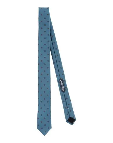 Dolce & Gabbana Polka-dot Satin Necktie - Blue