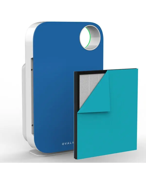 OVALAIR Oval Air H13 Hepa 5-in-1 Air Purifier - Santorini Hills Blue