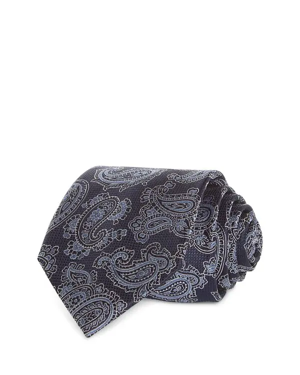 Bloomingdale'S Silk Paisley Tie - Navy