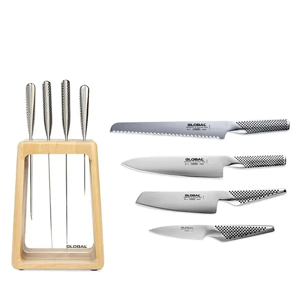 GLOBAL Hashira 5 Piece Knife Block Set