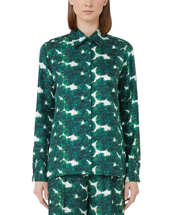 Max Mara Rodesia Silk Shirt - Emerald