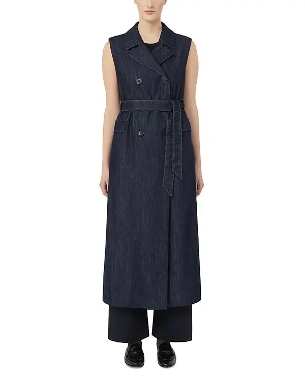 Max Mara Greta Denim Waistcoat Dress - Ultramarin