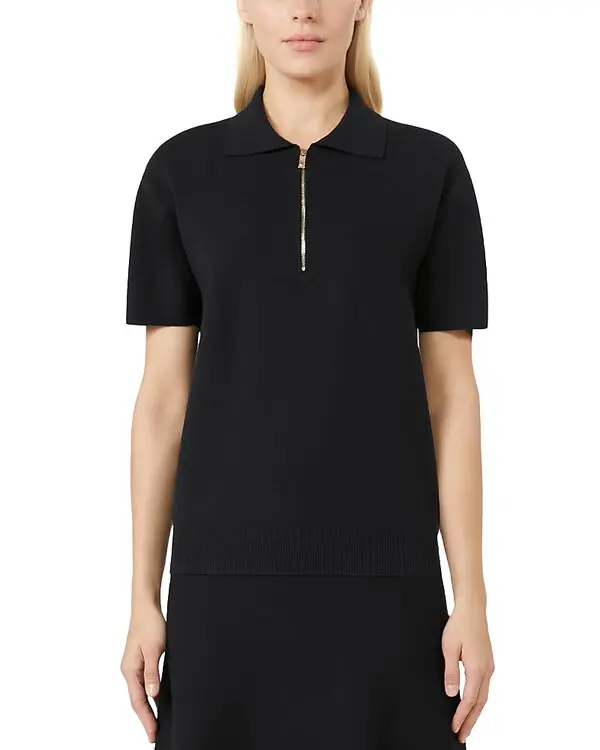 MAX MARA STUDIO Teti Knit Polo Top