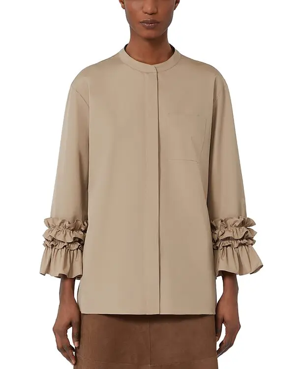 Max Mara Favola Ruffle Cuff Top