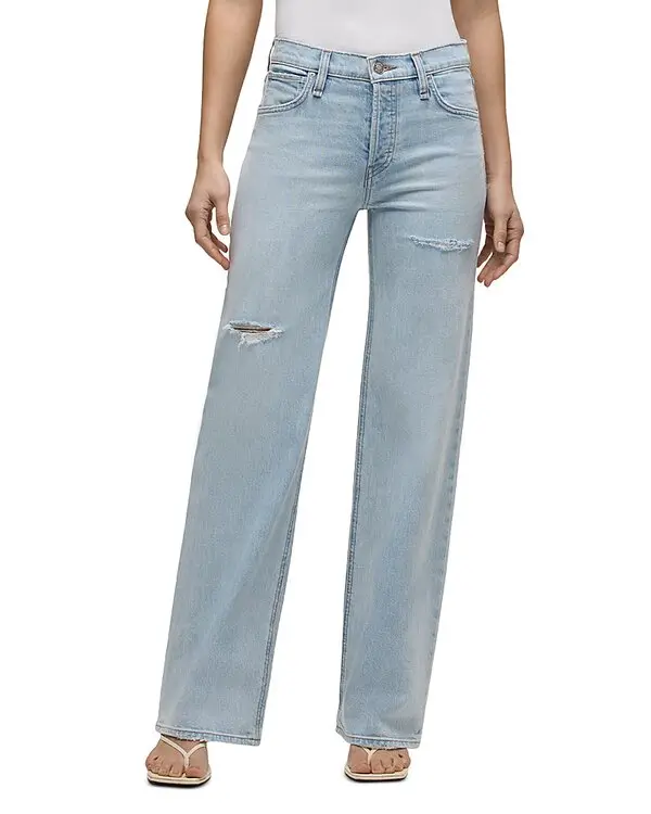 Hudson Jeans Rosie High-rise Wide-leg Jeans