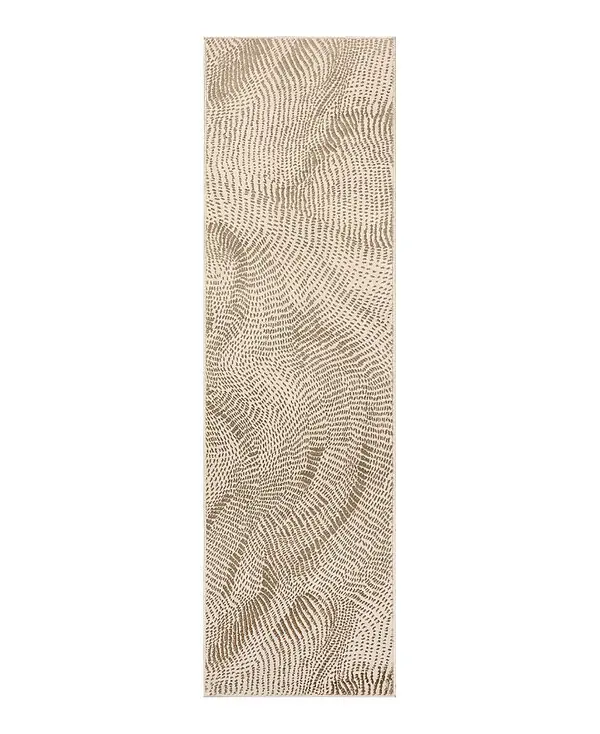 Dkny Central Park West Cep01 Runner Area Rug, 2' X 6 - Beige/brown