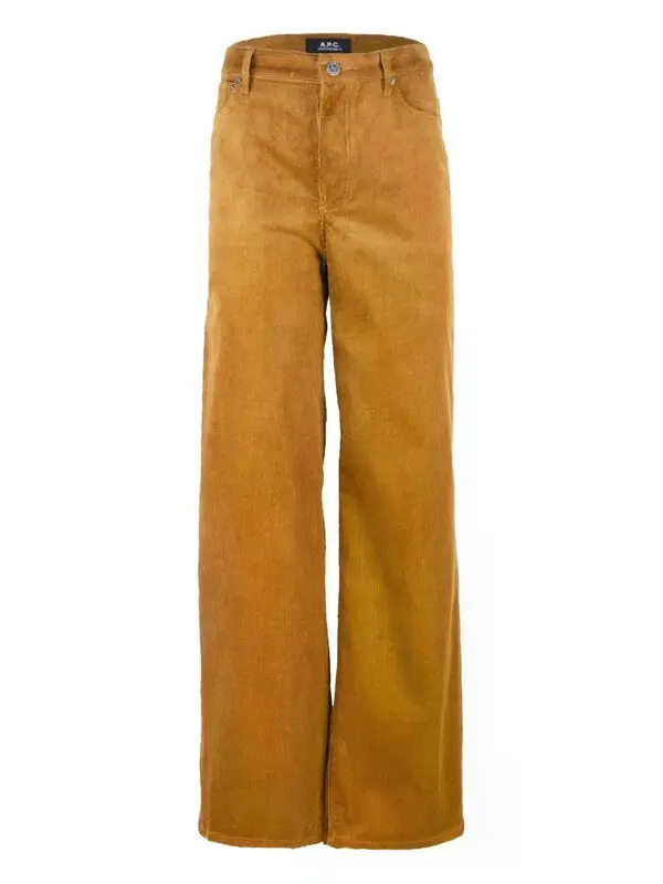 A.p.c. High-waisted Corduroy Trousers - Neutrals