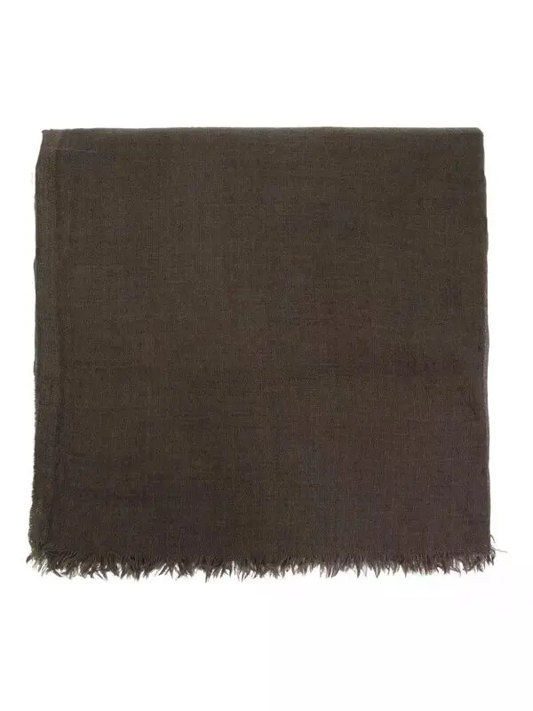 Rick Owens Frayed Scarf - Brown