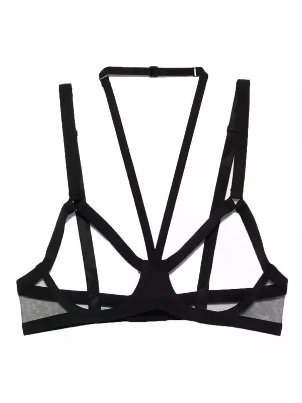MAISON CLOSE Pure Tentation Harness Bra - Black
